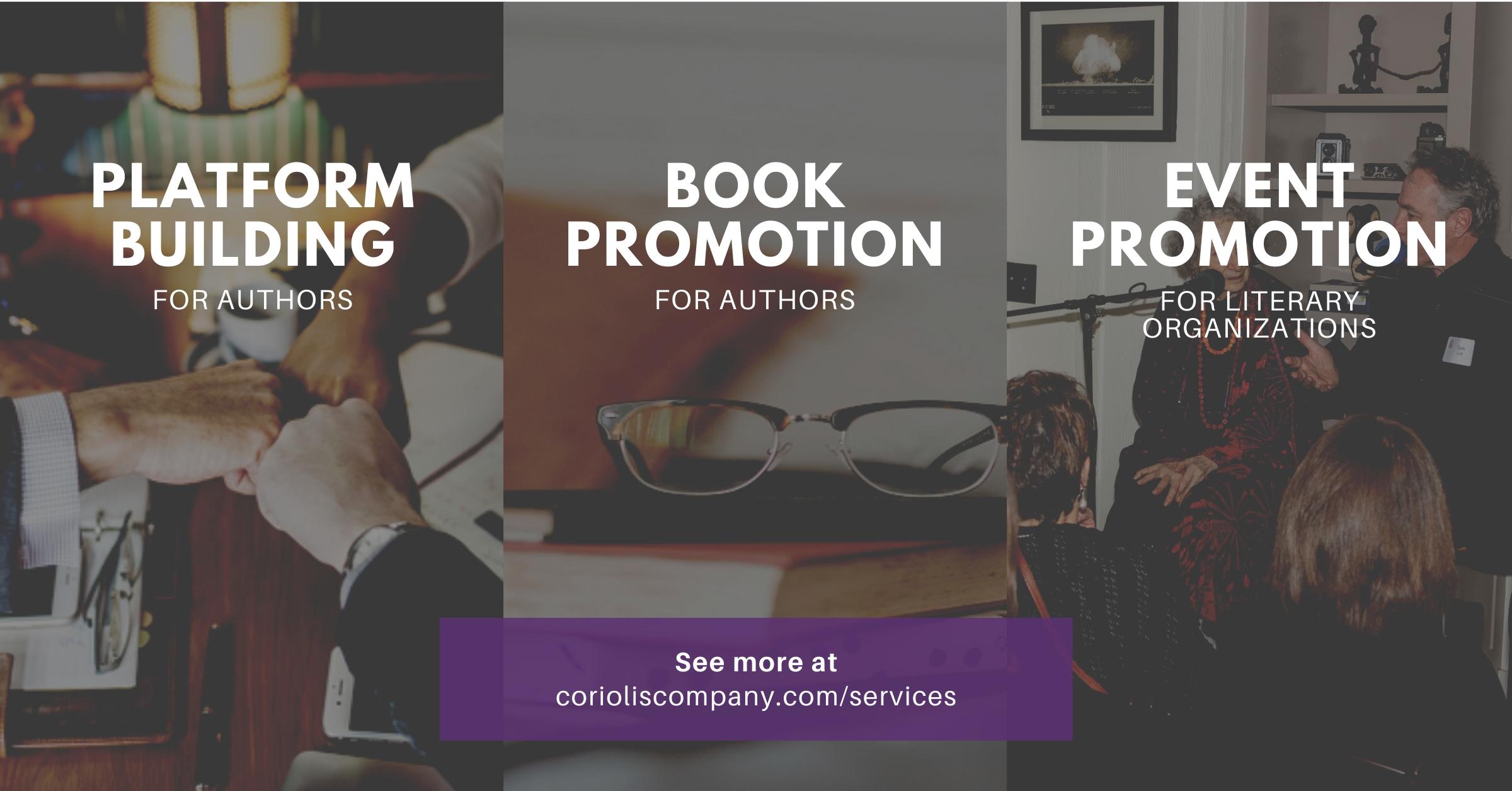 Coriolis Company Services | Let's promote your book!